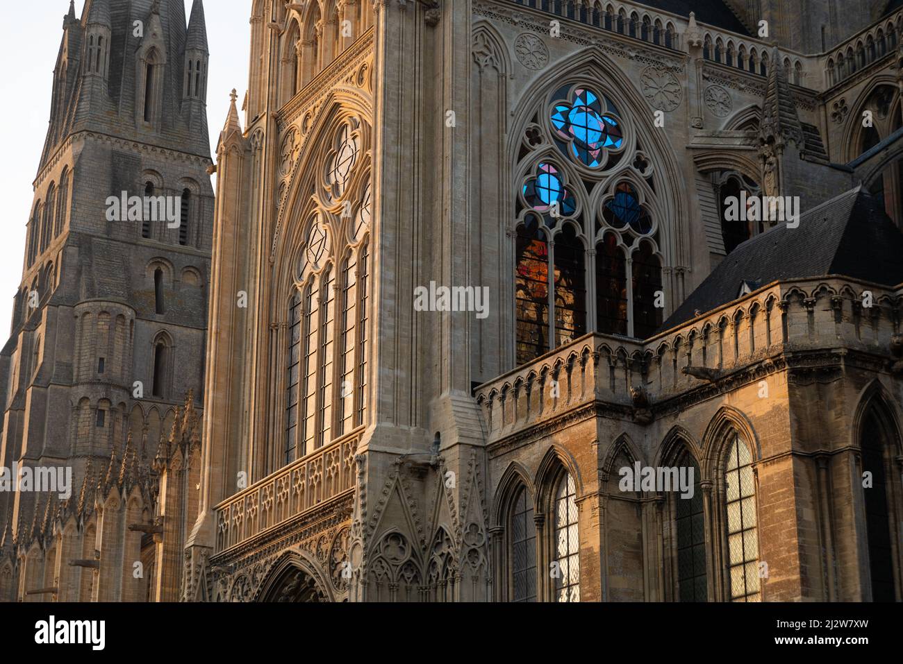 Bayeux cathedral in French Normandy Stock Photo - Alamy