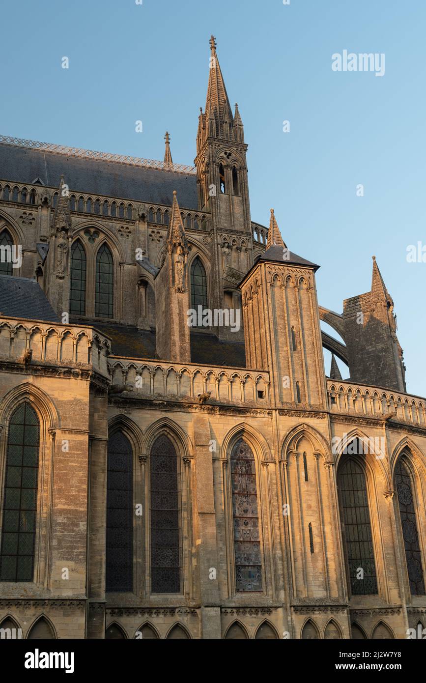 Bayeux cathedral in French Normandy Stock Photo - Alamy