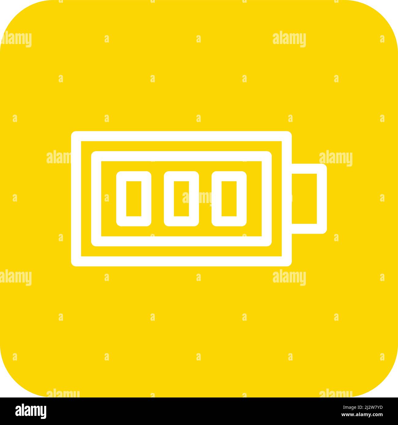 Full Battery Vector Icon Design Illustration Stock Vector Image & Art ...