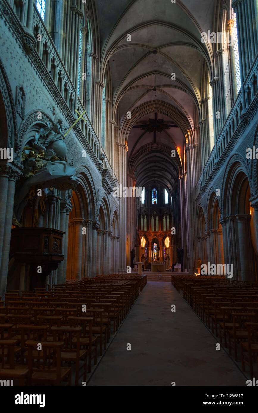 Bayeux cathedral in French Normandy Stock Photo - Alamy
