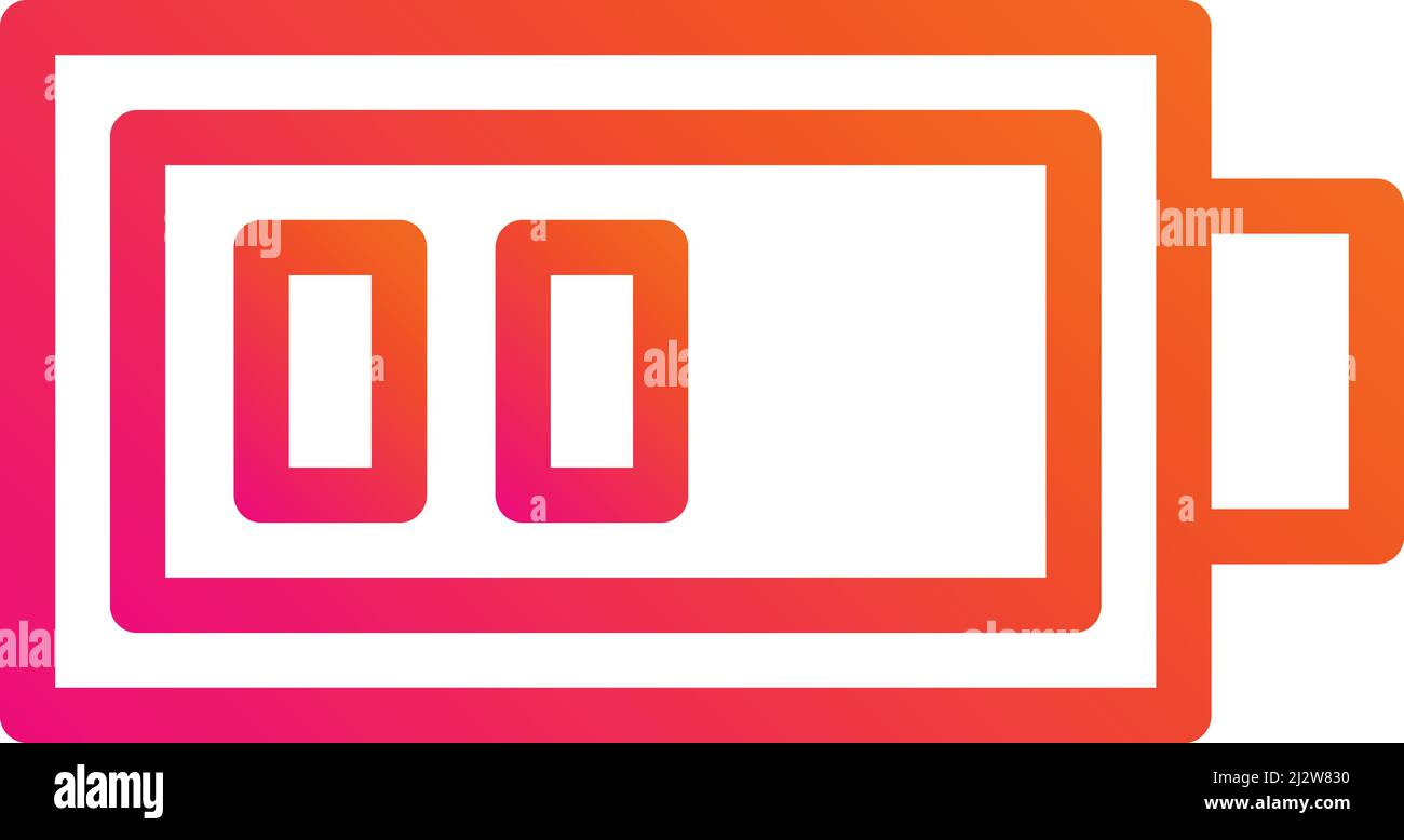 Half Battery Vector Icon Design Illustration Stock Vector Image & Art ...