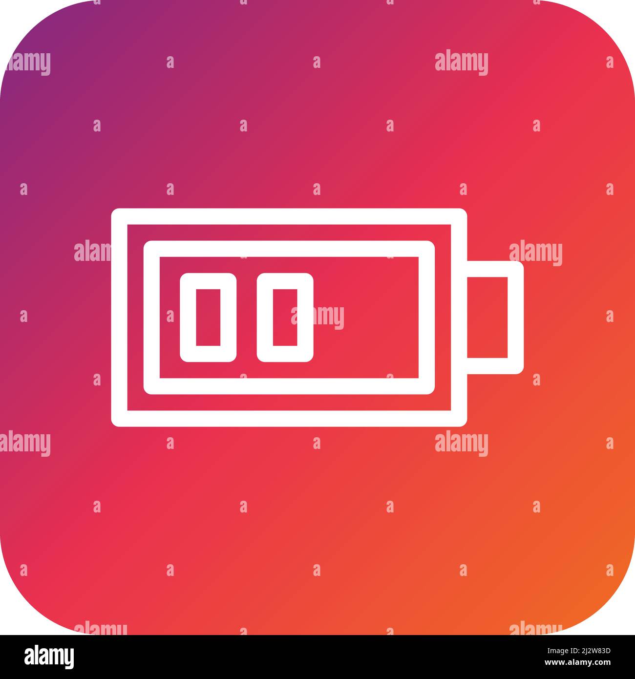 Half Battery Vector Icon Design Illustration Stock Vector Image & Art ...