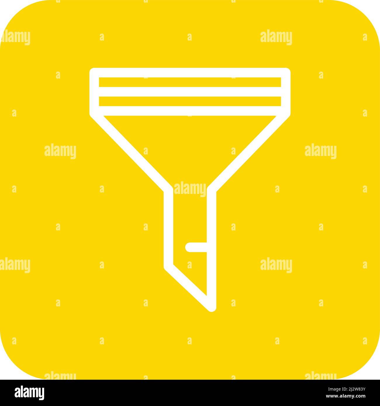 Filter funnel vector vectors hi-res stock photography and images - Alamy