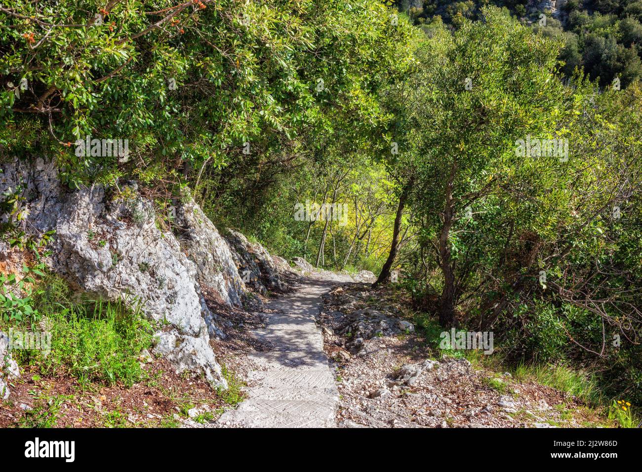 Nietzsche Path in France, coastal trail on French Riviera - Cote d'Azur ...