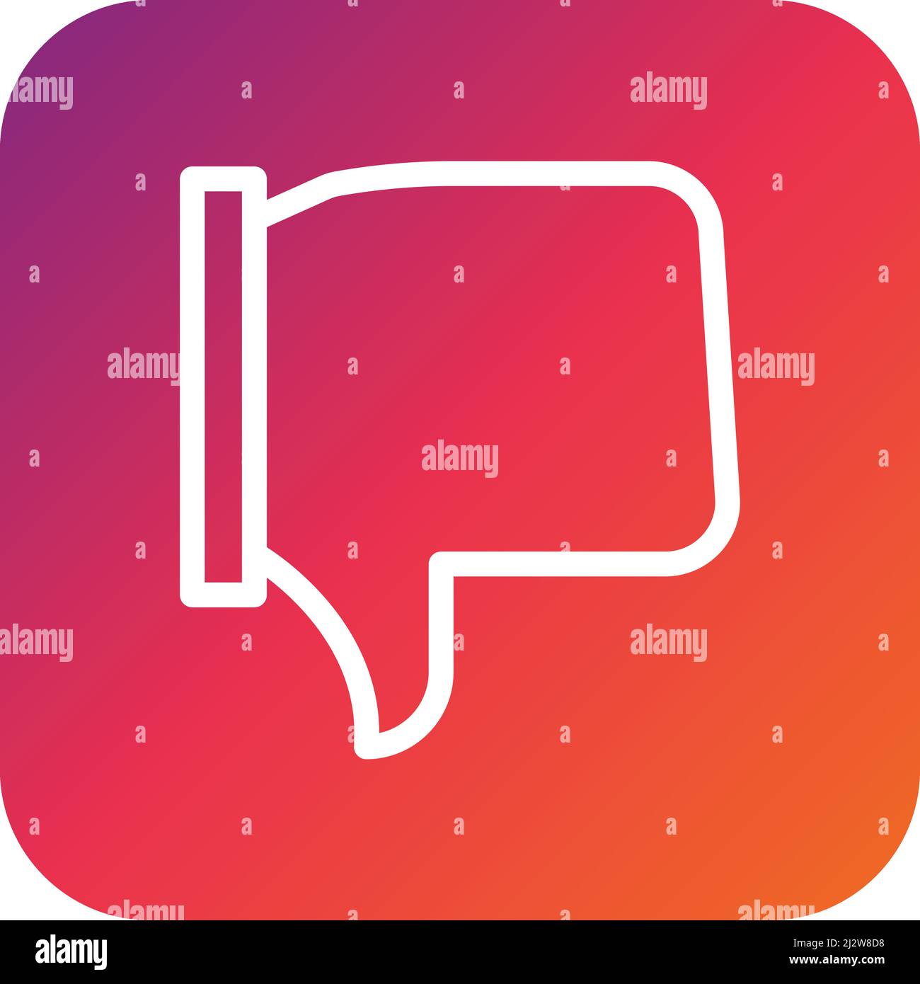 Dislike icon vector vectors hi-res stock photography and images - Alamy