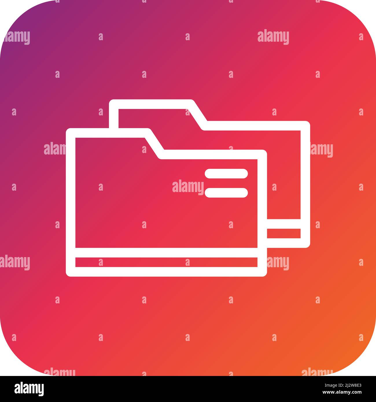 Folder Vector Icon Design Illustration Stock Vector Image & Art - Alamy