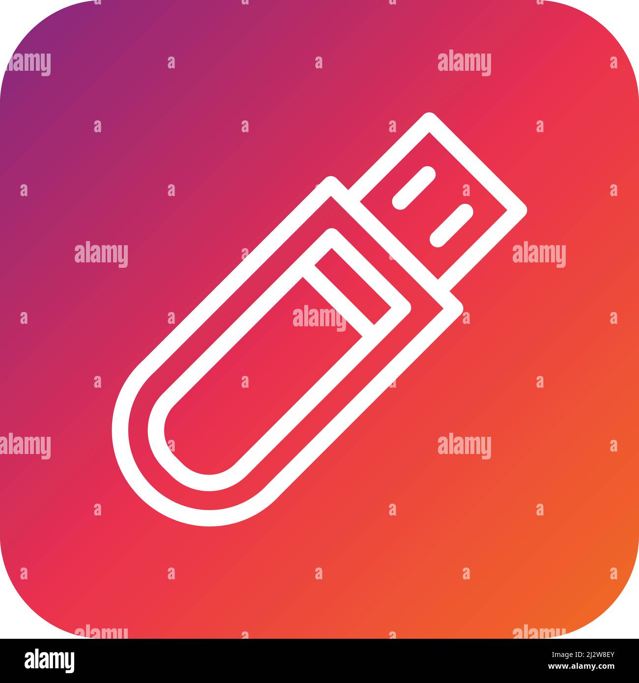 Usb icon vector vectors hi-res stock photography and images - Alamy