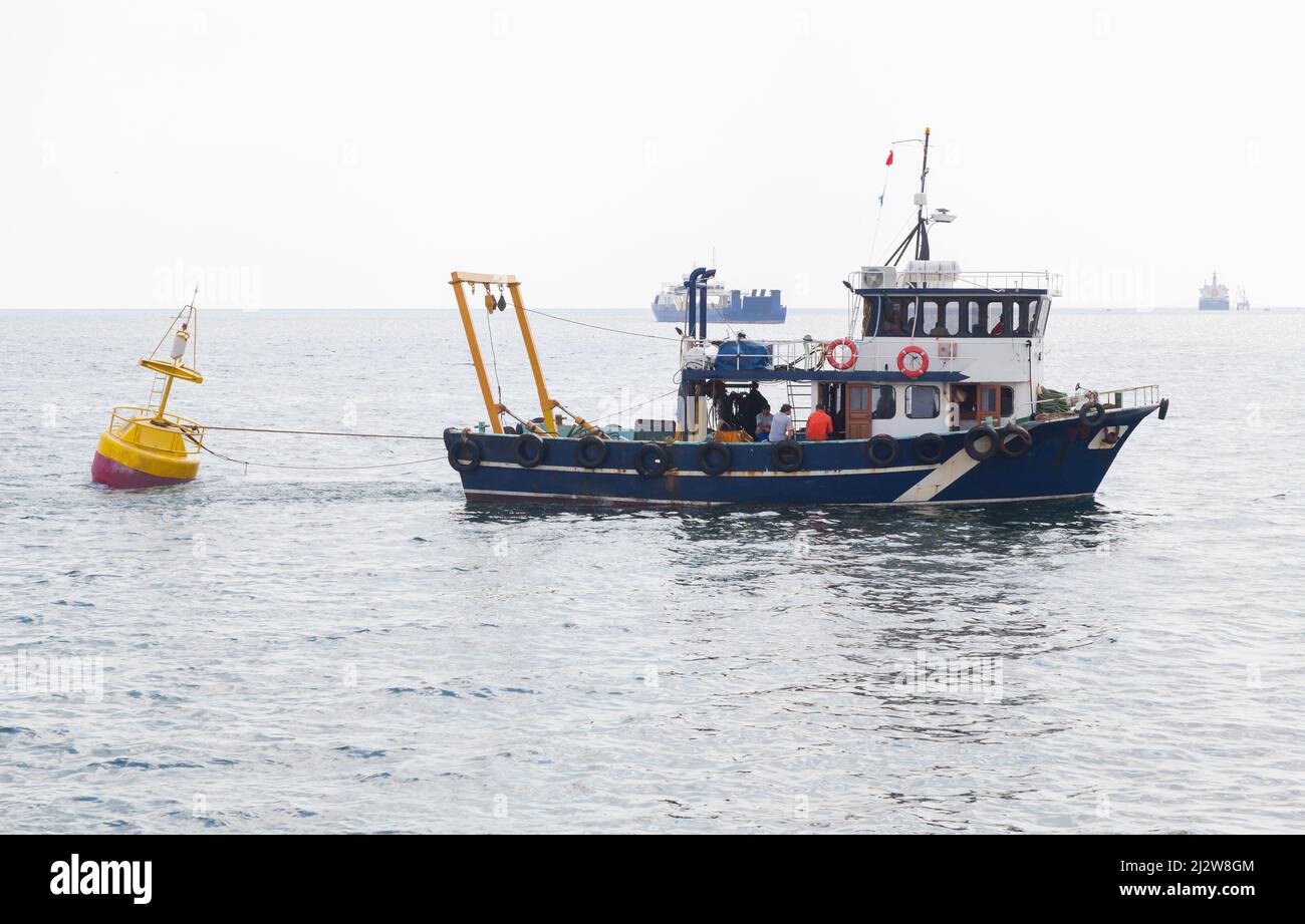 Harbor boat service hi-res stock photography and images - Alamy