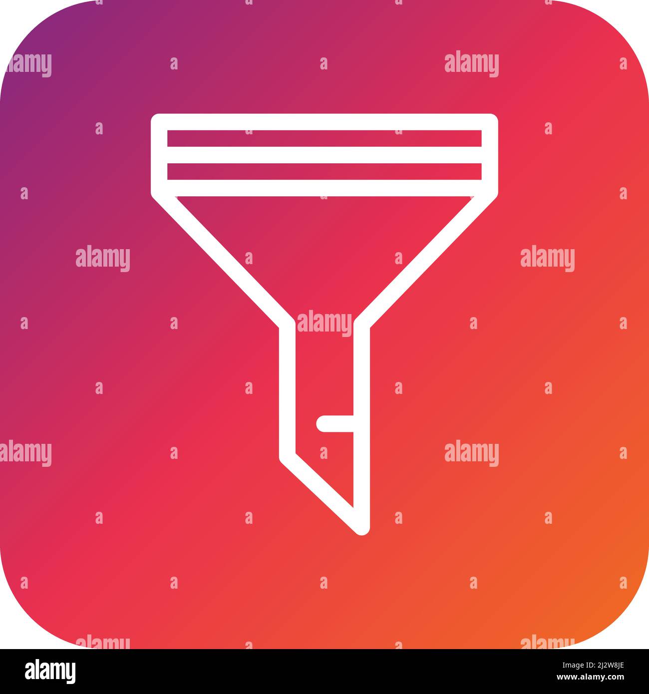 Filter funnel vector vectors hi-res stock photography and images - Alamy