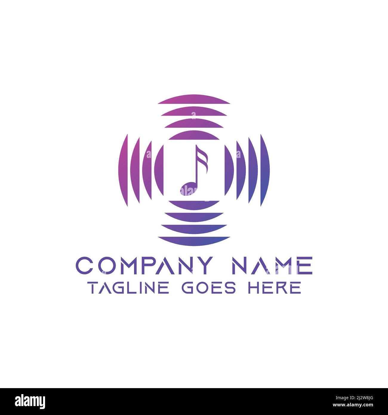 Music logo design template. This logo is very suitable for any kind of ...