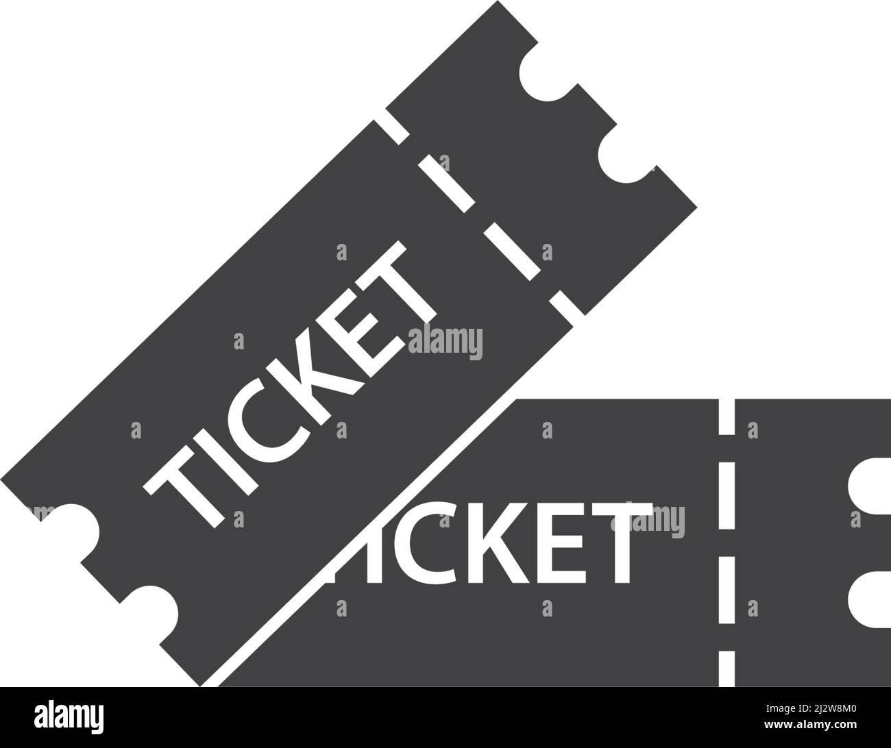 Ticket logo icon vector flat design Stock Vector Image & Art - Alamy
