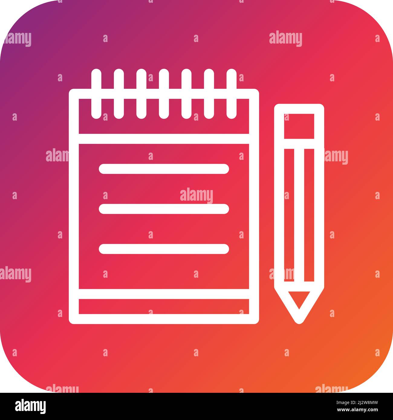 Note book Vector Icon Design Illustration Stock Vector Image & Art - Alamy