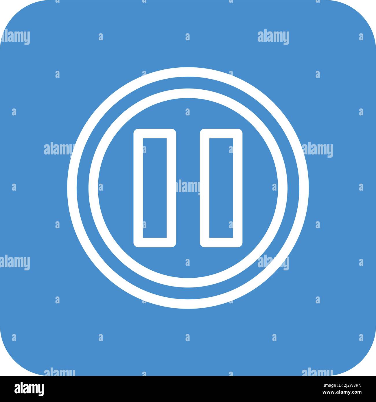 Pause Vector Icon Design Illustration Stock Vector Image & Art - Alamy