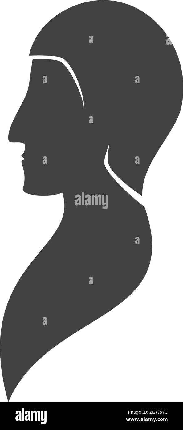 Face side view outline Stock Vector Images - Alamy