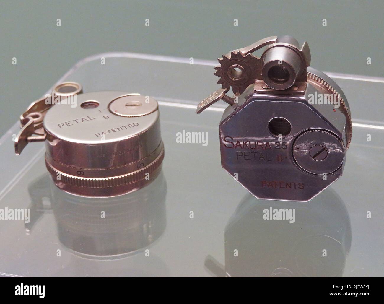 Portugal, vintage spy camera is displayed in the museum of photography ...