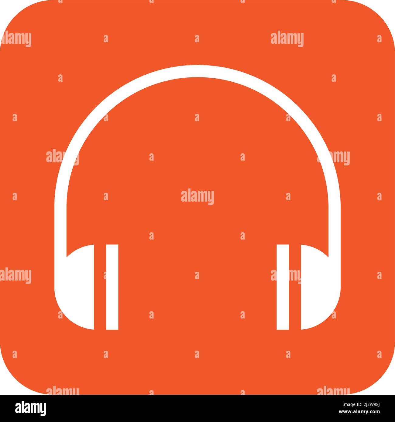 Headphones icon vector vectors hi-res stock photography and images - Alamy