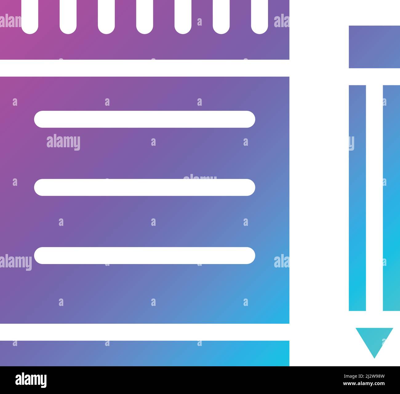 Note book Vector Icon Design Illustration Stock Vector Image & Art - Alamy