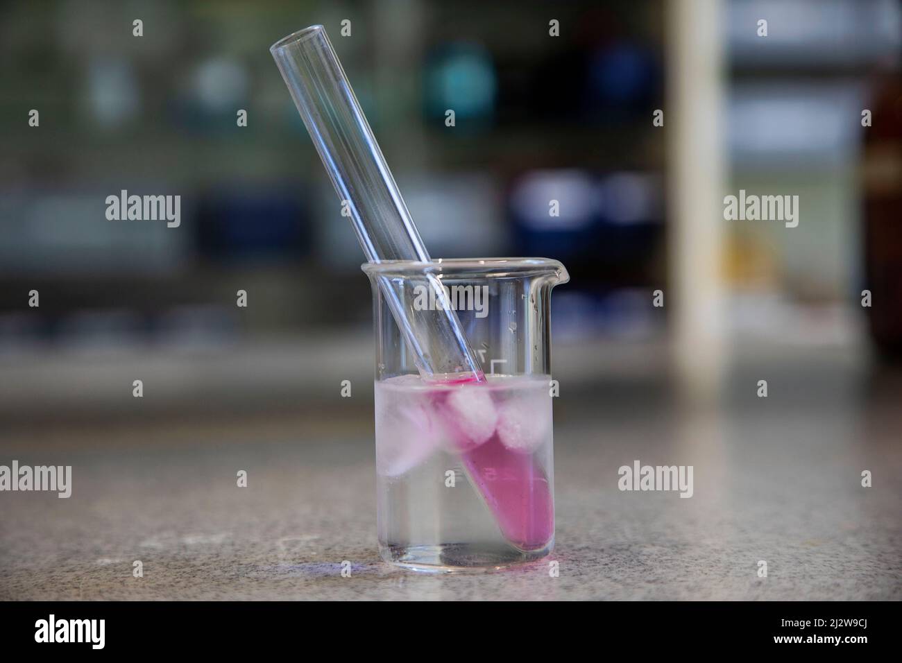 In this experiment a cobalt equilibrium mixture is made and placed in ...