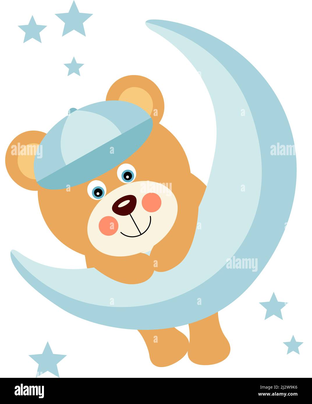 Cartoon moon hat Cut Out Stock Images & Pictures - Alamy
