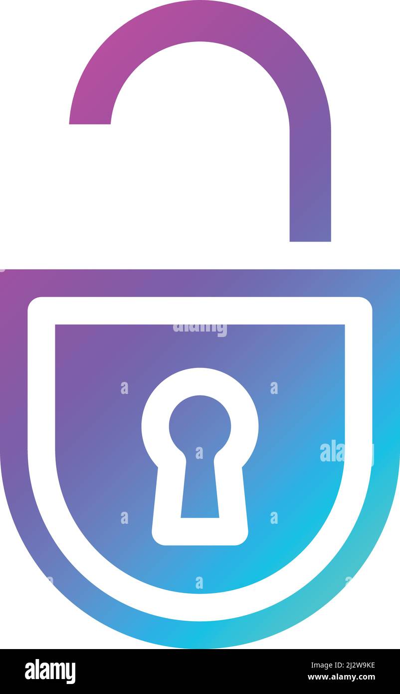 Unlock logo vector vectors Cut Out Stock Images & Pictures - Alamy