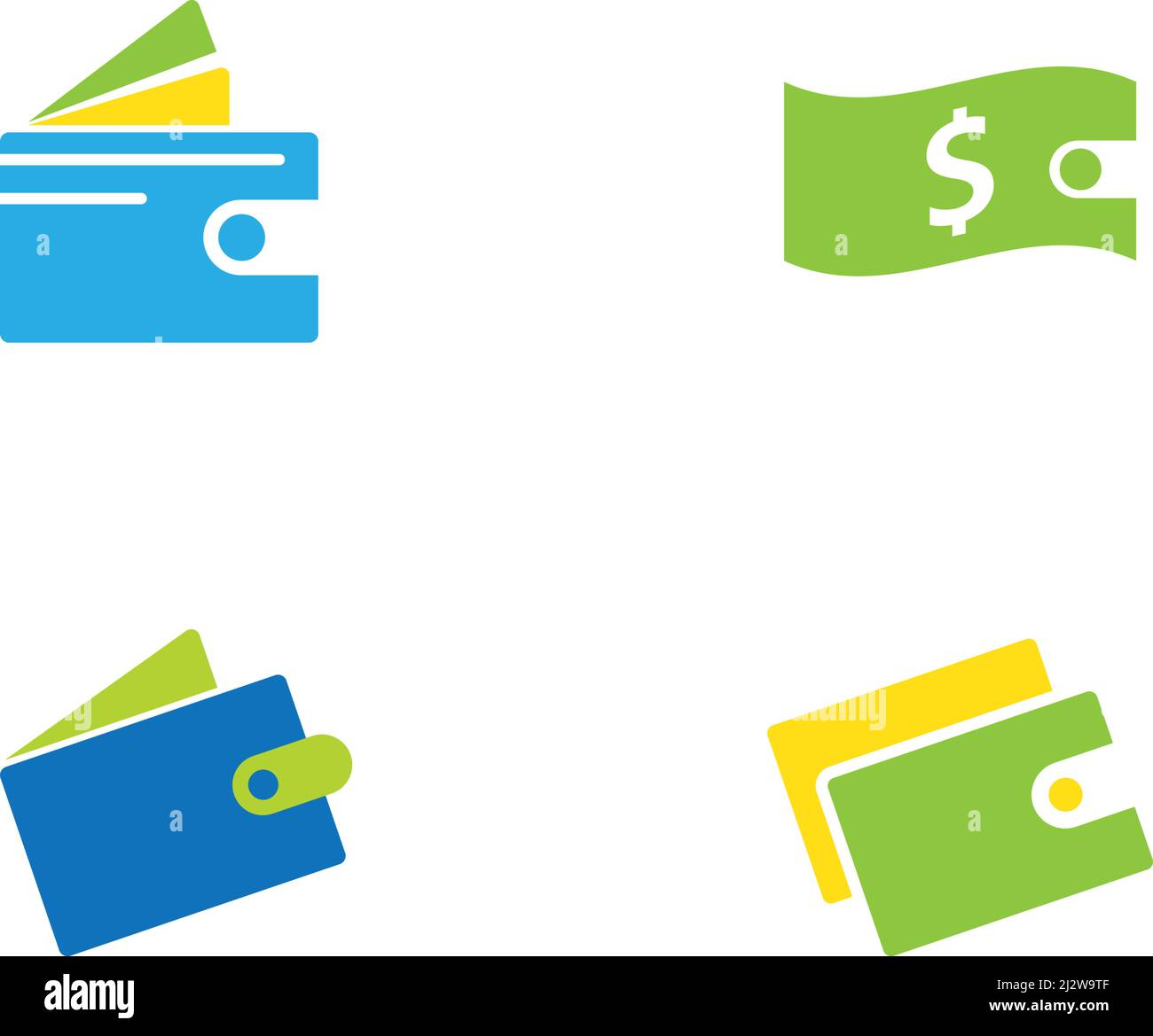 Wallet logo and symbol vector template Stock Vector Image & Art - Alamy