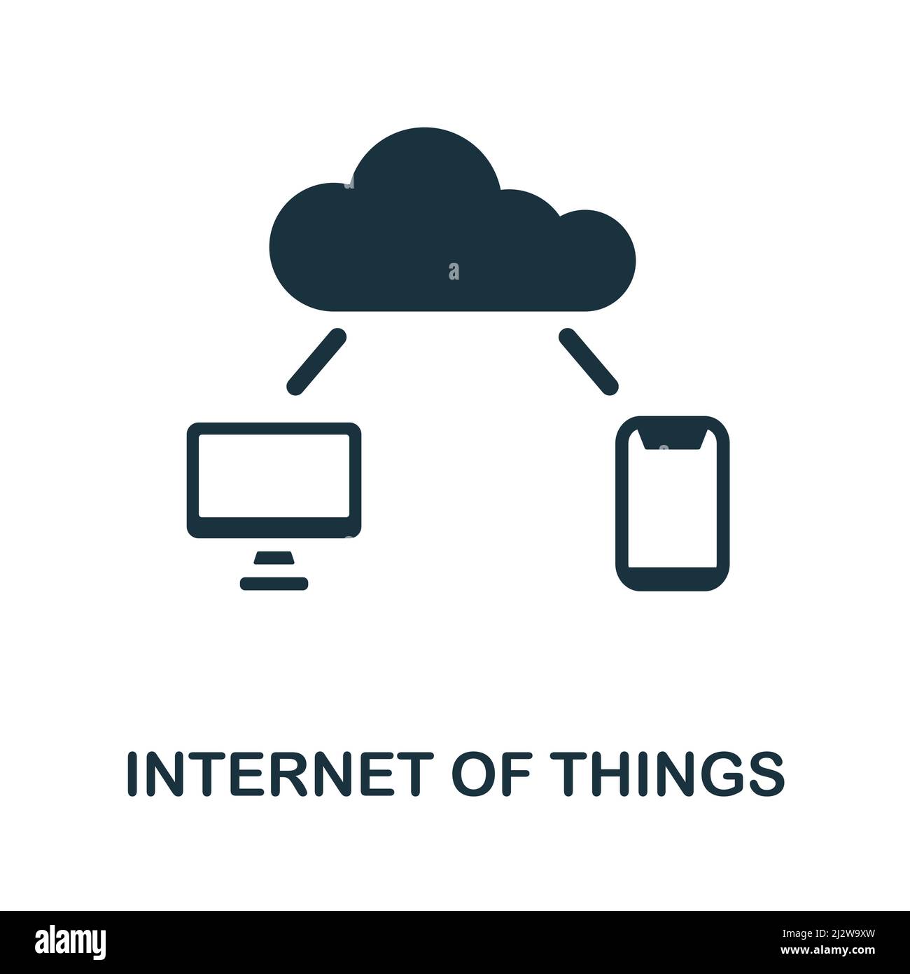 Internet Of Things icon. Monochrome simple Internet Of Things icon for ...