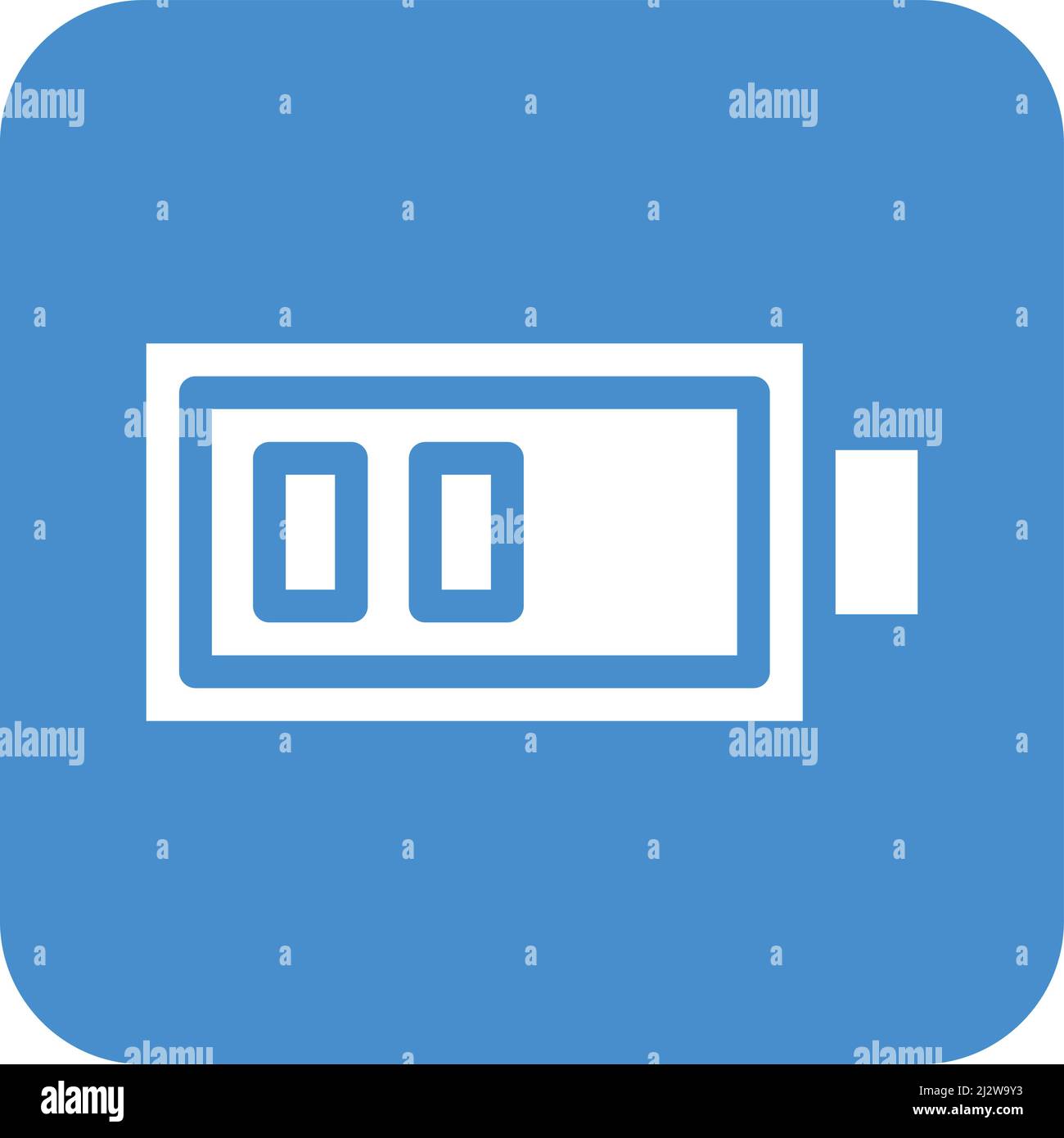 Battery half level sign icon hi-res stock photography and images - Alamy