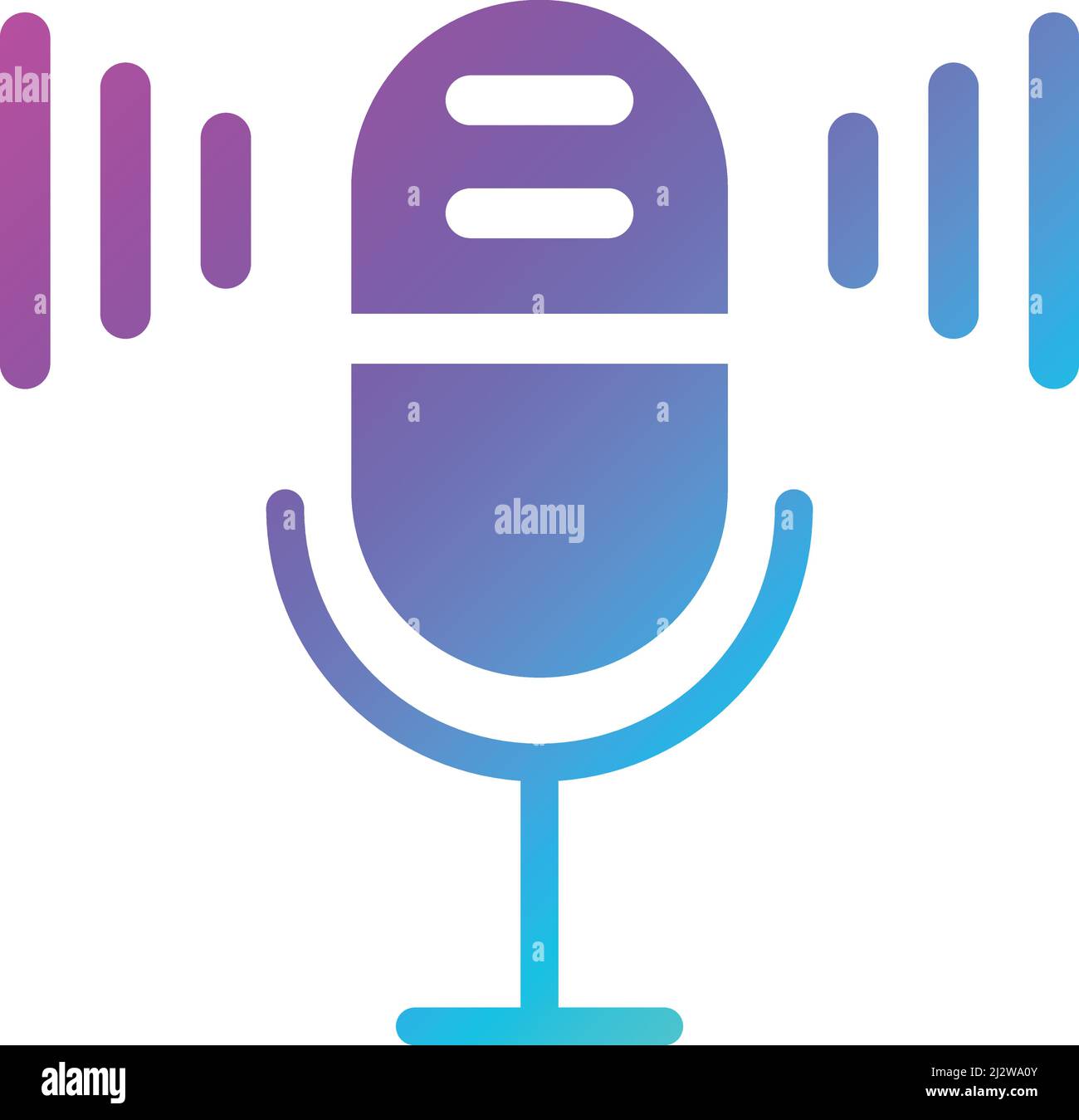 Microphone Vector Icon Design Illustration Stock Vector Image & Art - Alamy