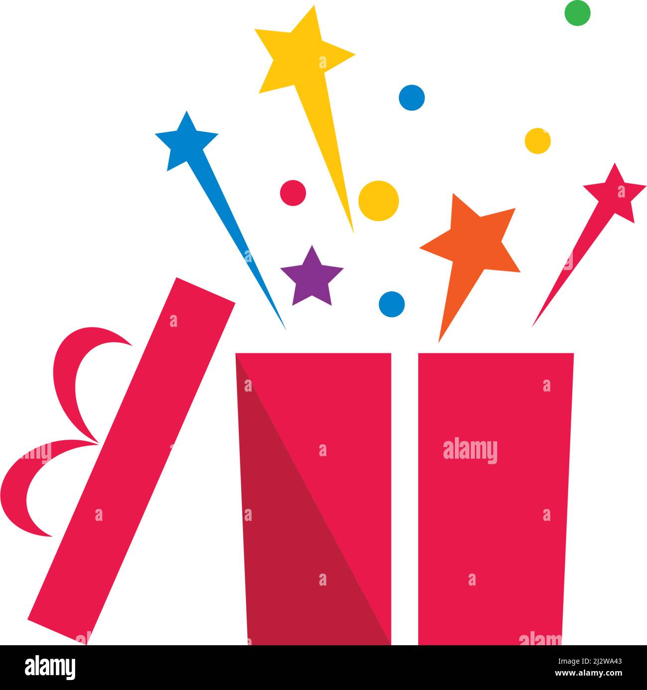 Gift Box, gift shop logo icon Vector design Stock Vector Image & Art ...