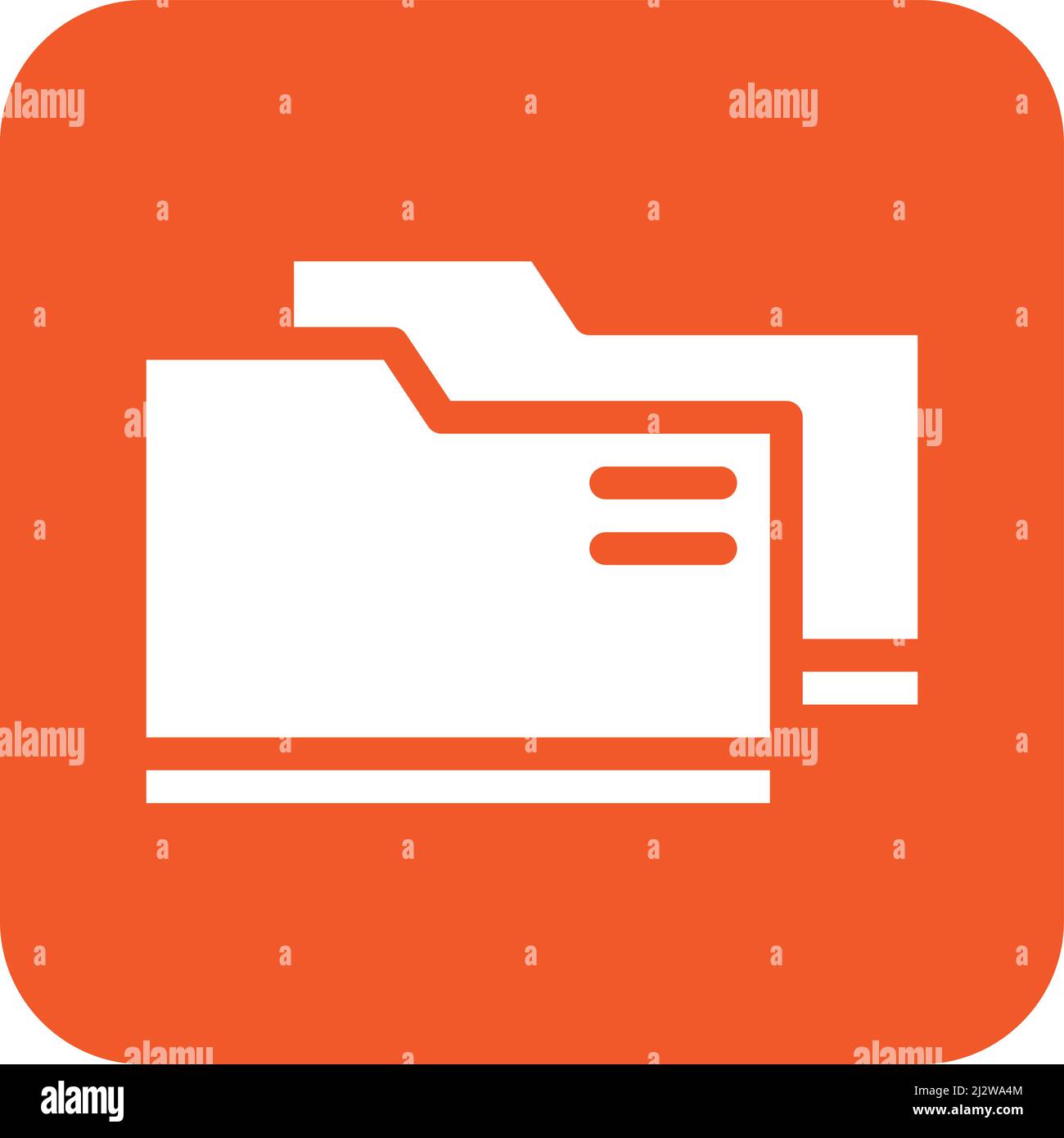 Flat design folder icon set Cut Out Stock Images & Pictures - Alamy