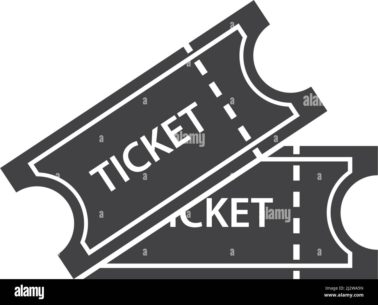 Ticket logo icon vector flat design Stock Vector Image & Art - Alamy