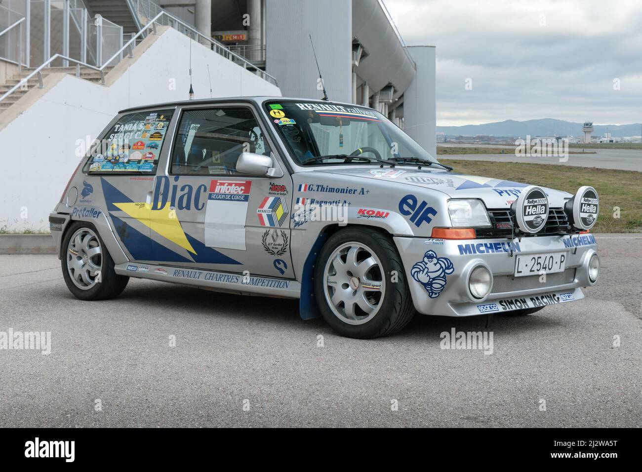 MONTMELO, SPAIN-OCTOBER 10, 2021: 1985 Renault 5 GT Turbo (aka Le Car ...