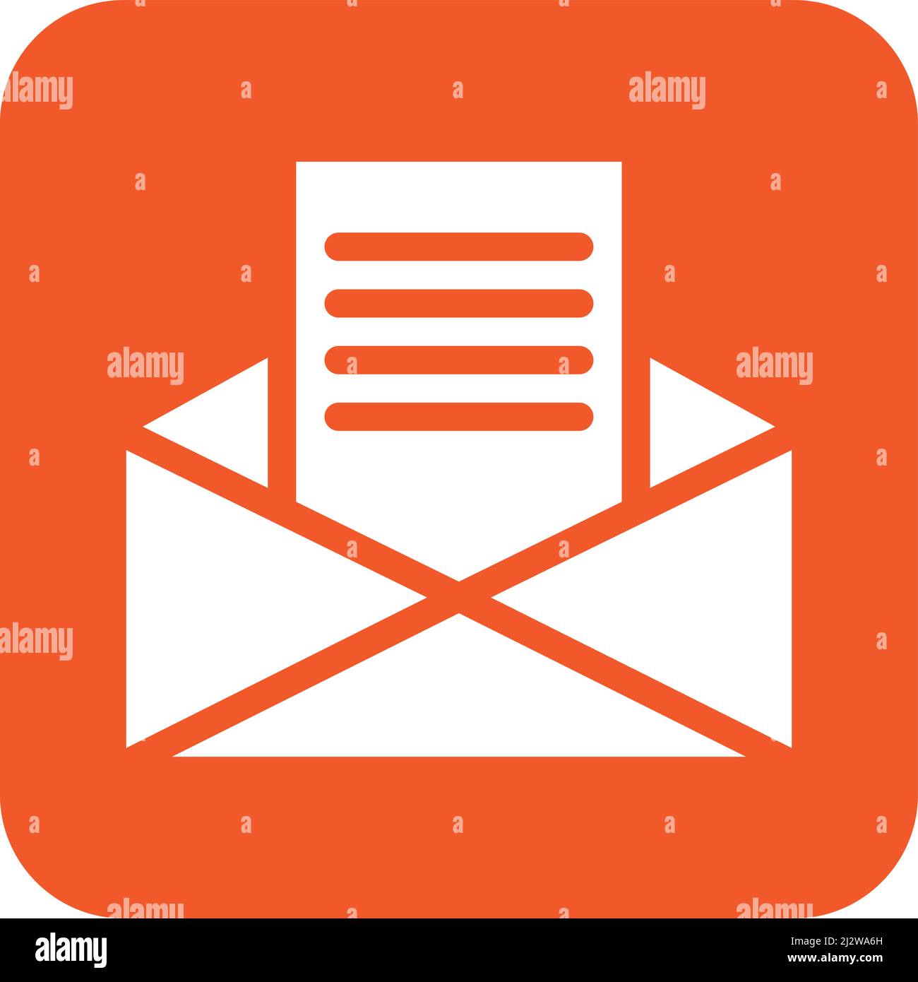 Thin stroke email vector Stock Vector Images - Alamy