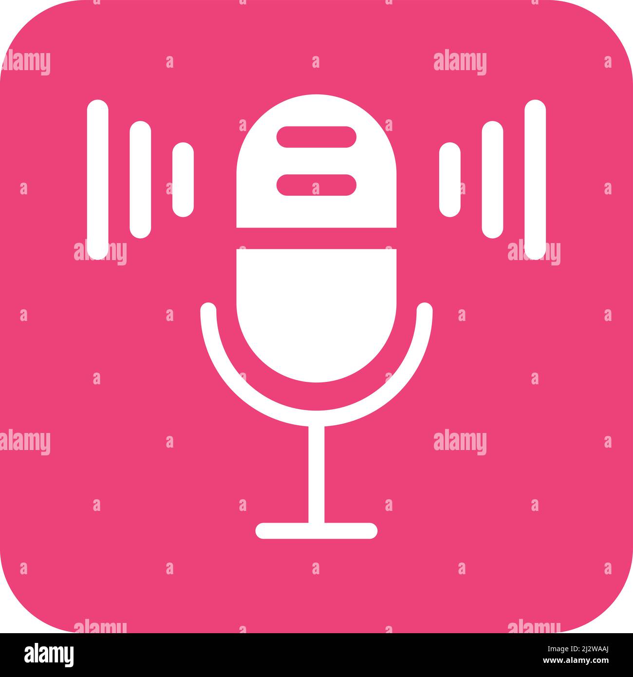 Microphone icon designed Stock Vector Images - Alamy
