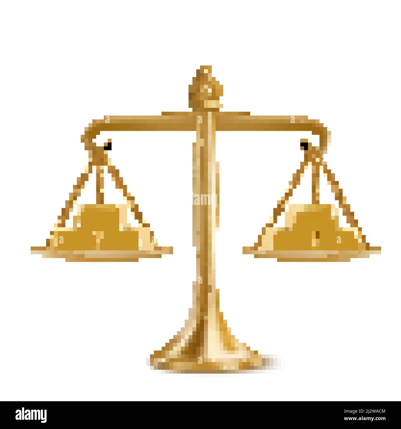 Gold bar on scale Stock Vector Images - Alamy