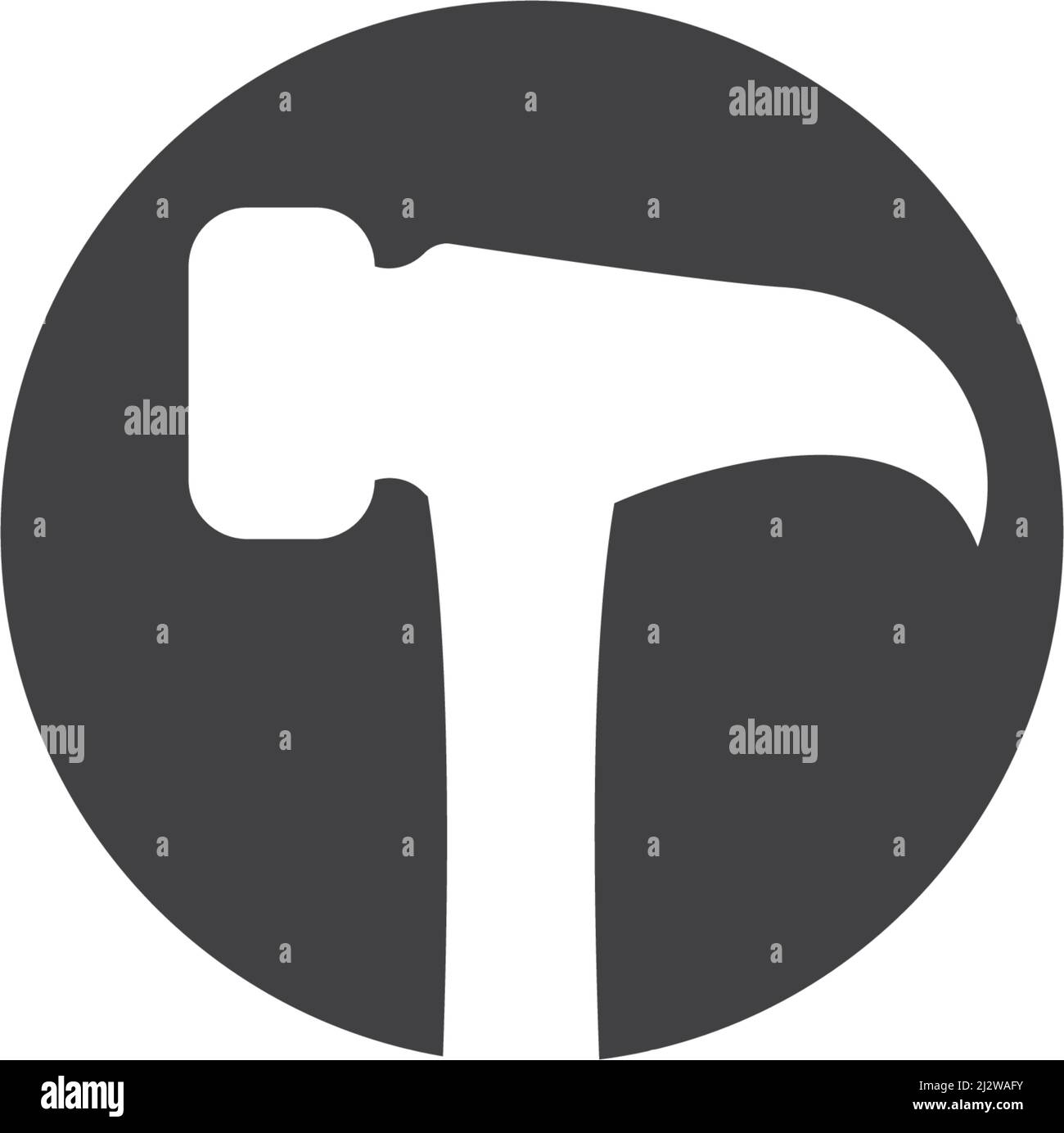 Hammer construction tool icon vector template Stock Vector Image & Art ...