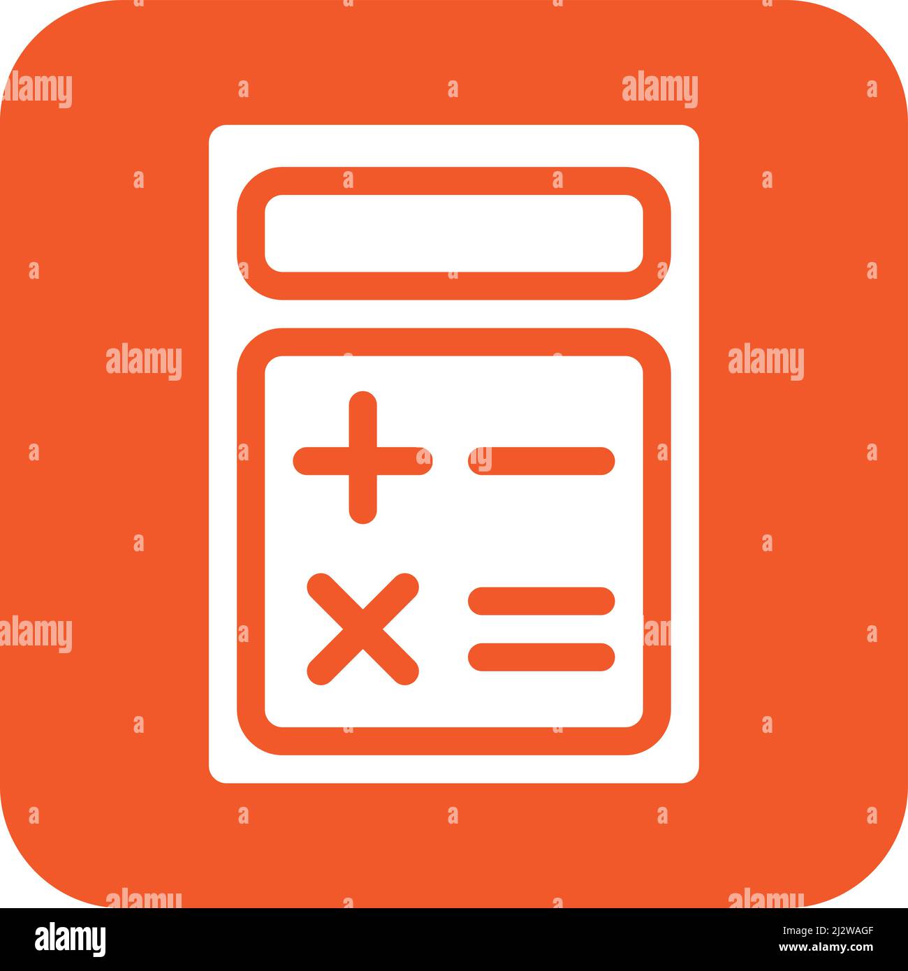 Calculator Vector Icon Design Illustration Stock Vector Image & Art - Alamy
