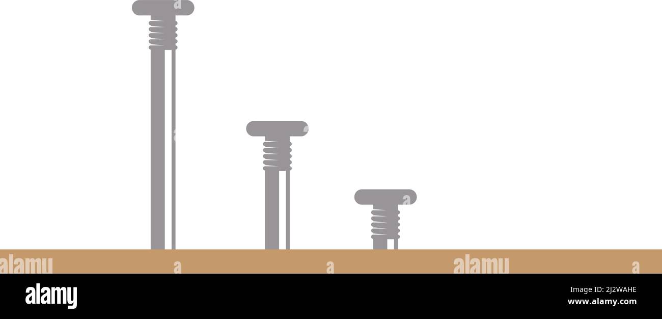 Nail construction tool icon vector Stock Vector Image & Art - Alamy