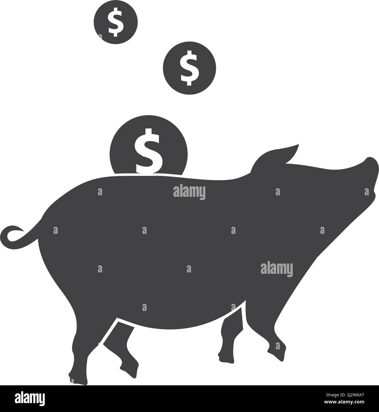 Pig logo hi-res stock photography and images - Alamy