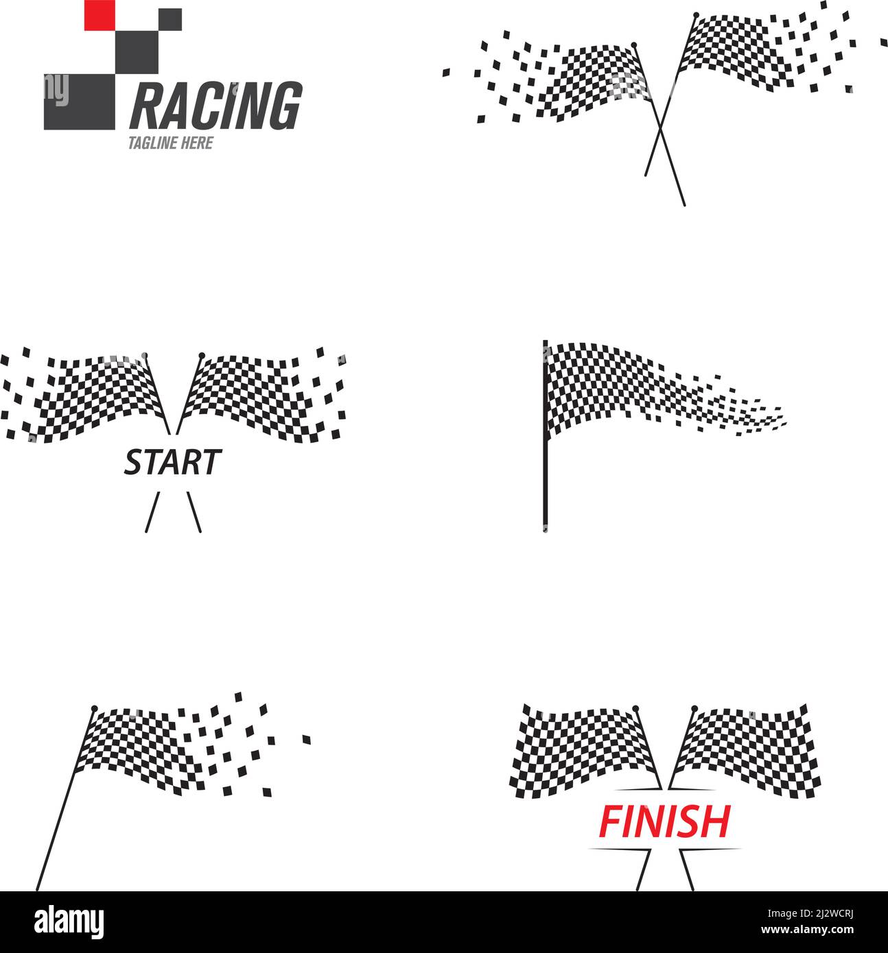 Race flag logo vector template Stock Vector Image & Art - Alamy