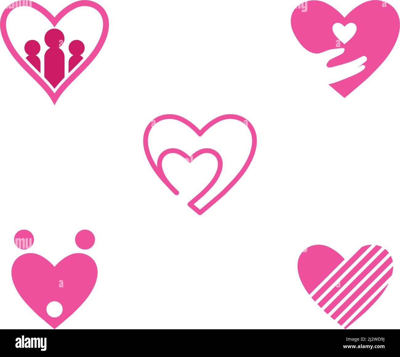 Love Logo Vector icon illustration design Template Stock Vector Image ...