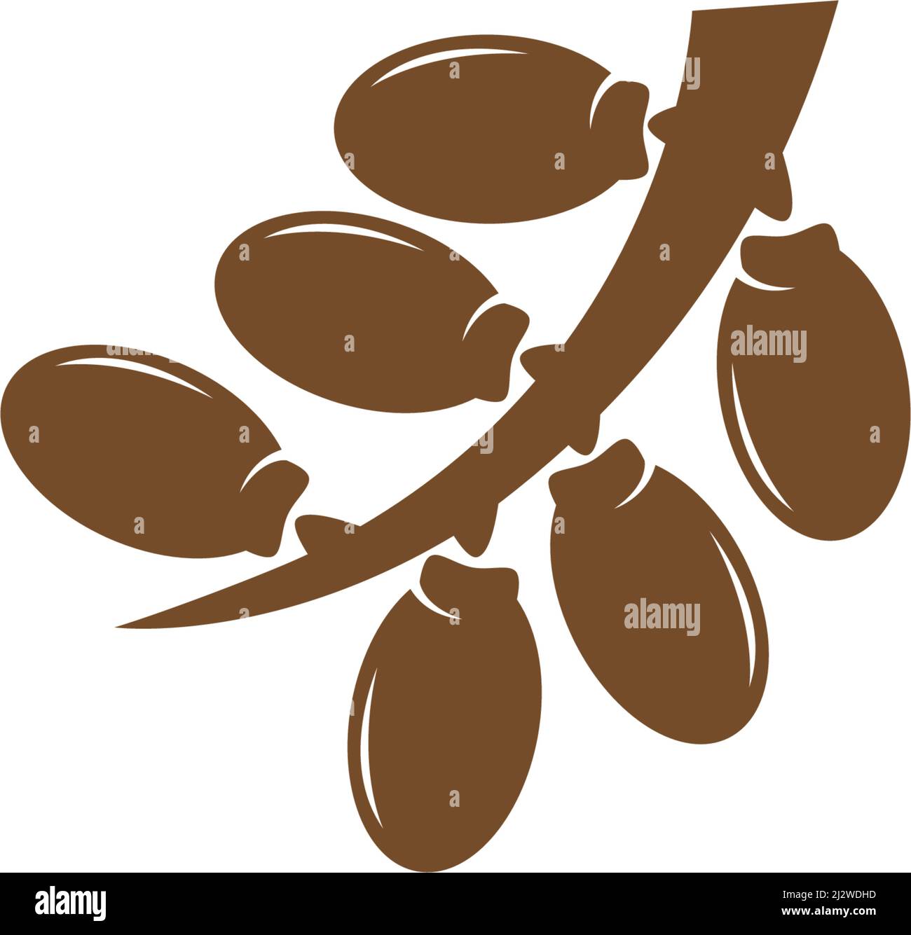 Date fruits logo illustration vector flat design Stock Vector Image ...