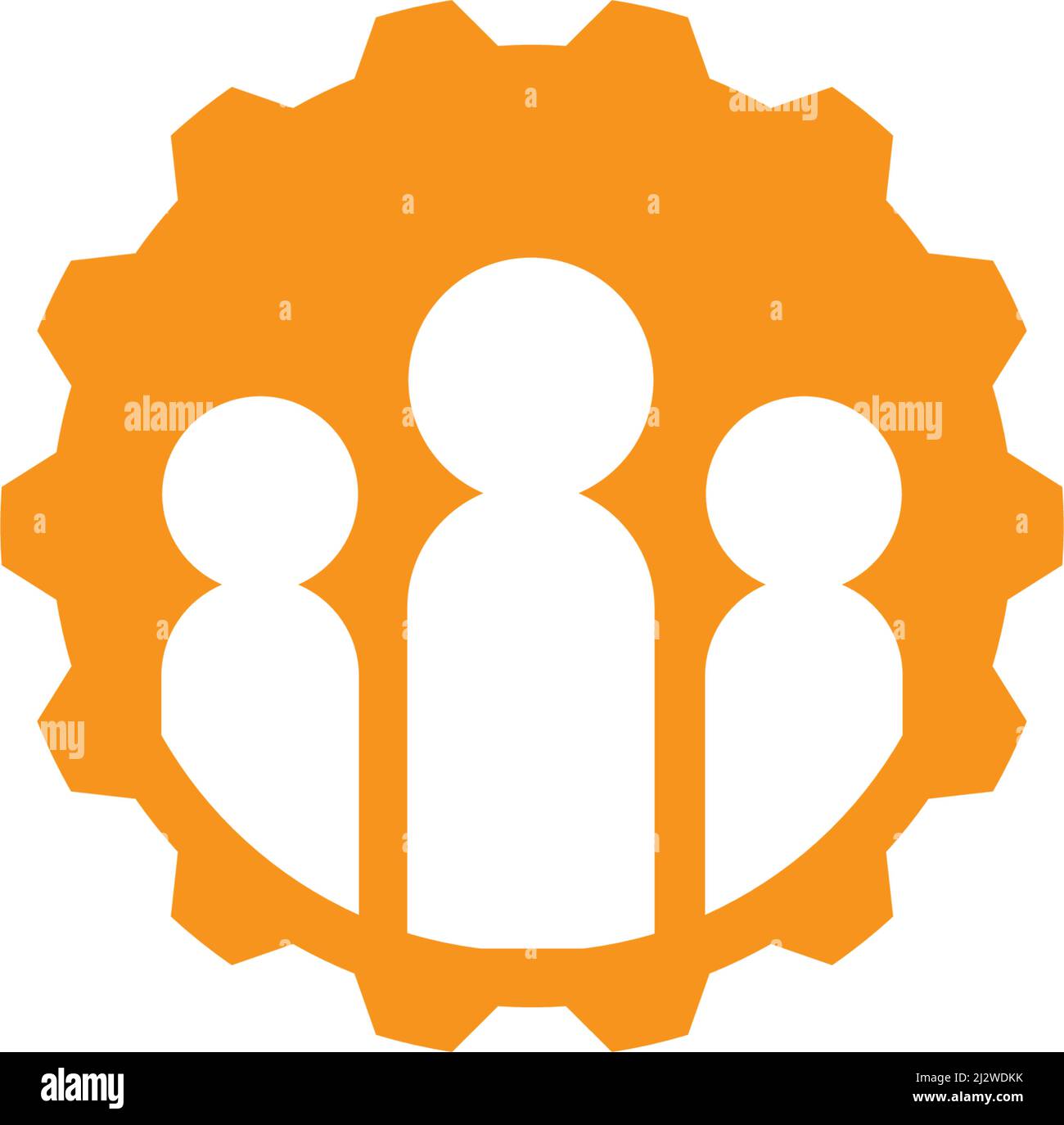 Worker logo vector illustration flat design template Stock Vector Image ...