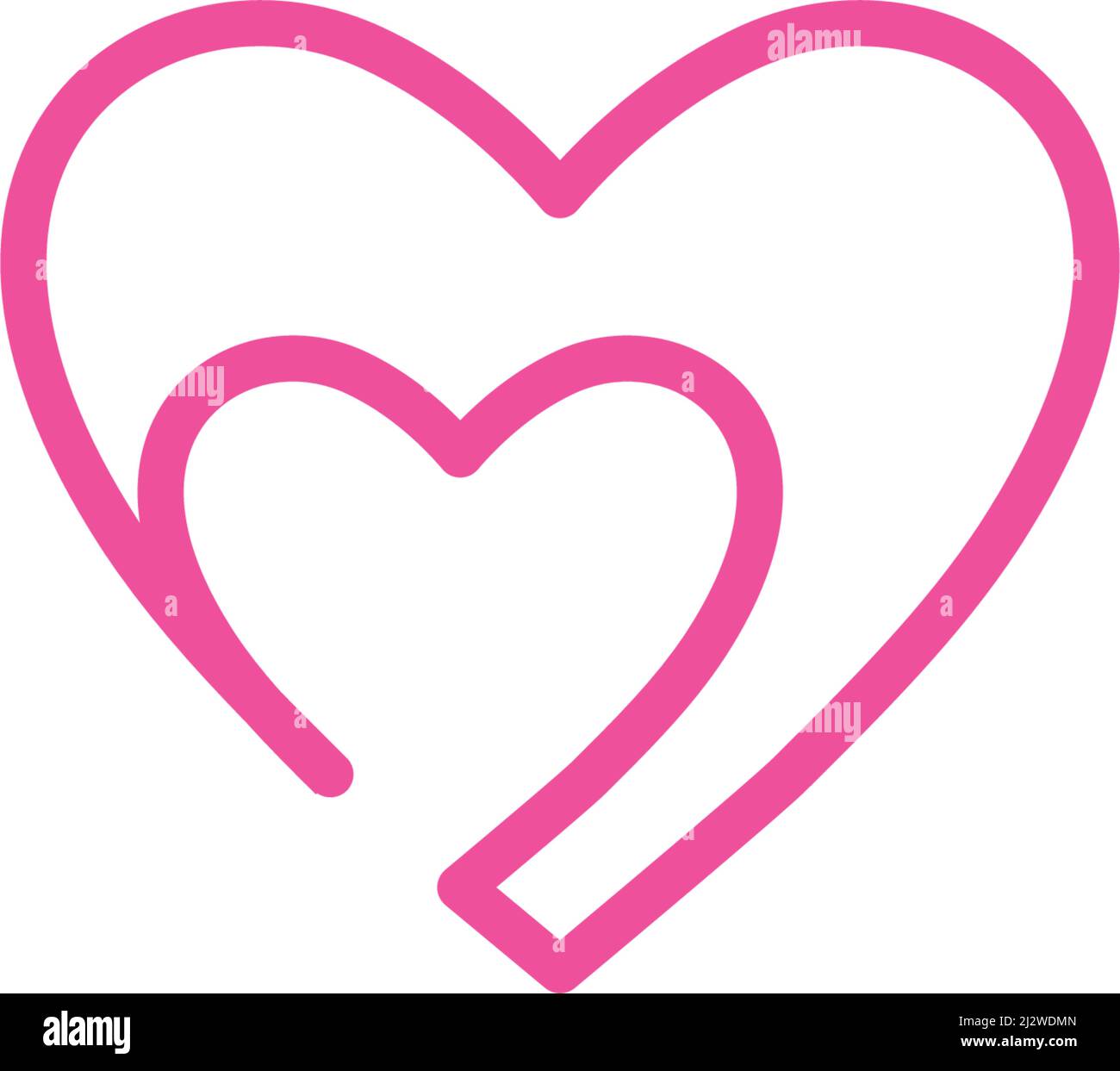 Love Logo Vector icon illustration design Template Stock Vector Image ...