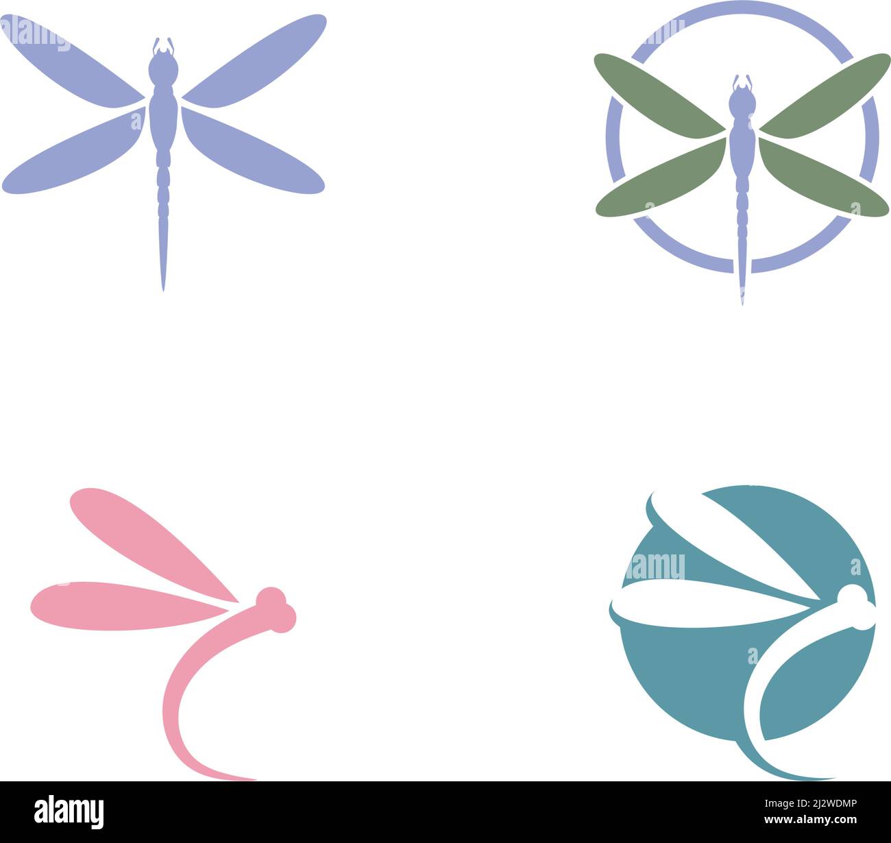Dragonfly logo vector template Stock Vector Image & Art - Alamy