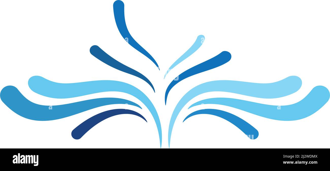 Water splash illustration vector flat design Stock Vector Image & Art ...