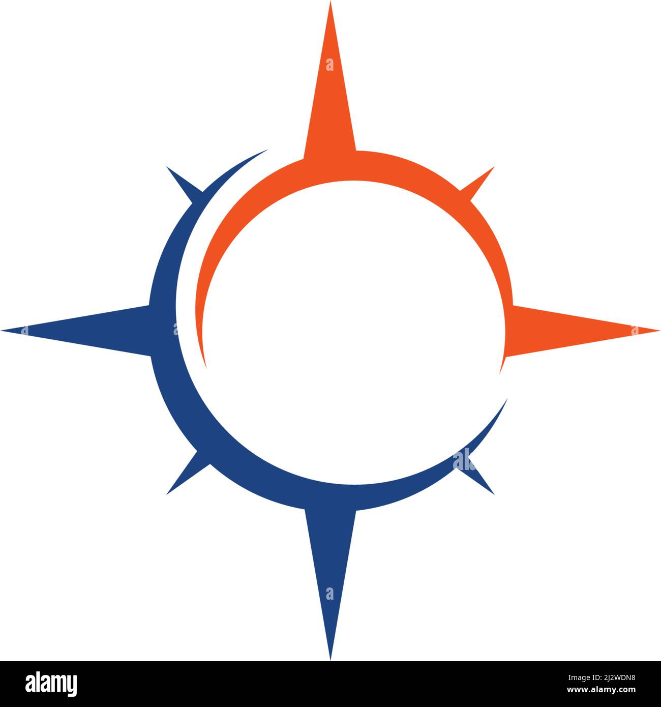 Compass Logo vector flat design Stock Vector Image & Art - Alamy
