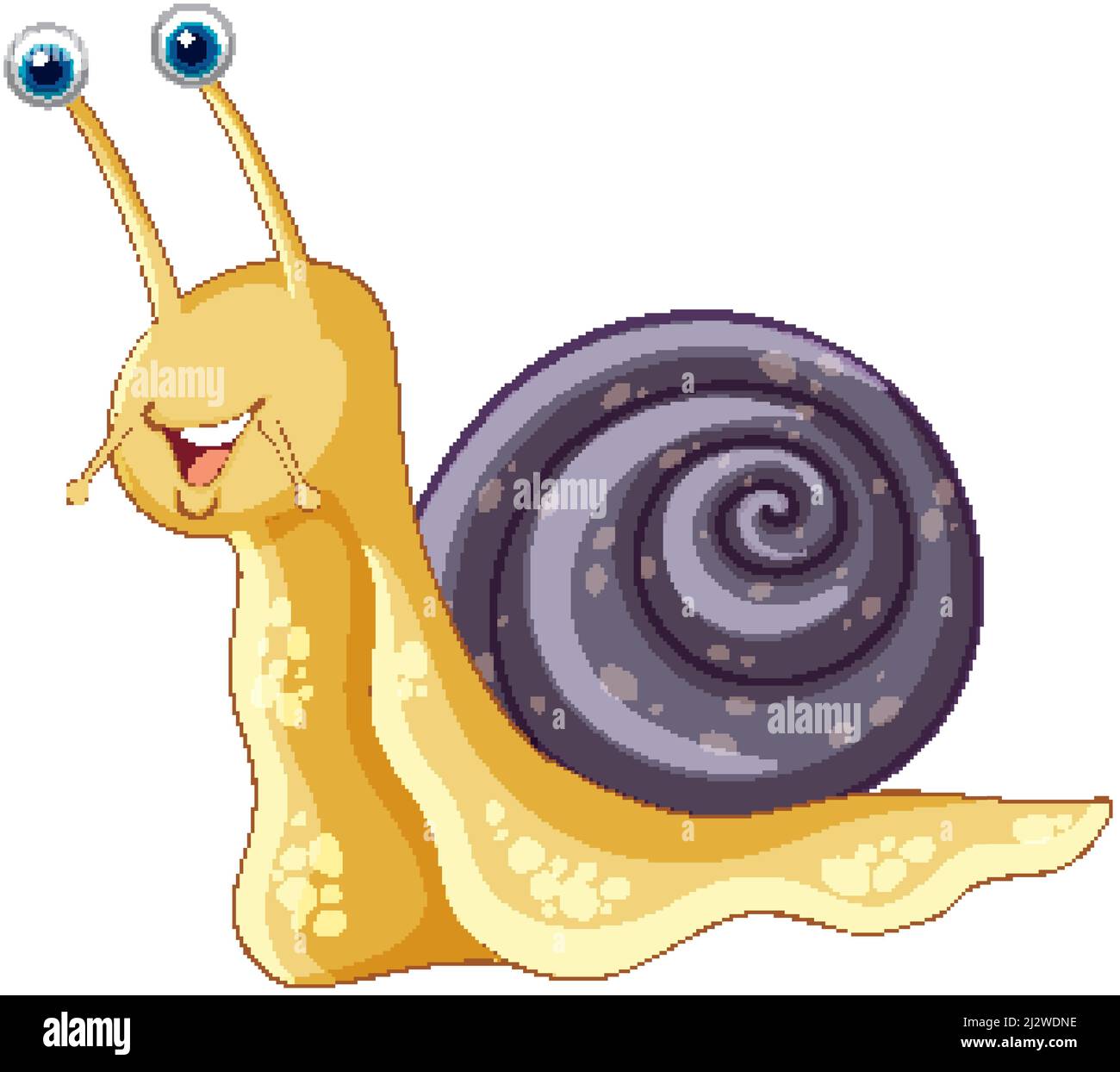 Isolated snail cartoon character illustration Stock Vector Image & Art ...