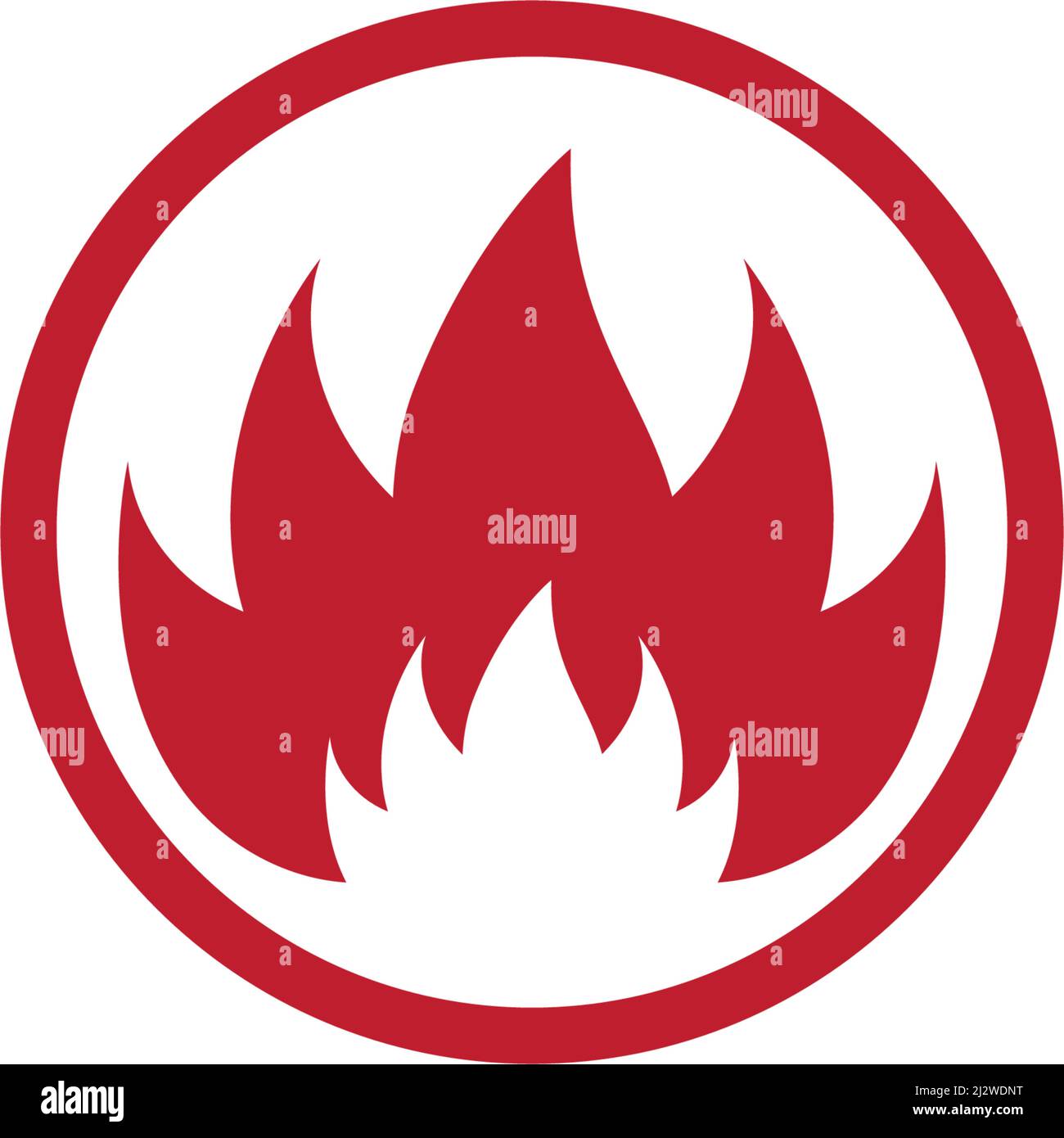 Fire flame Logo Template vector Stock Vector Image & Art - Alamy
