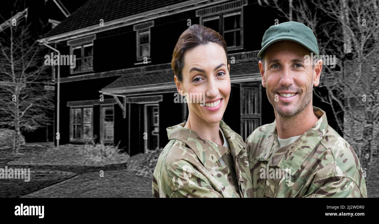 Homecoming military illustration hi-res stock photography and images ...